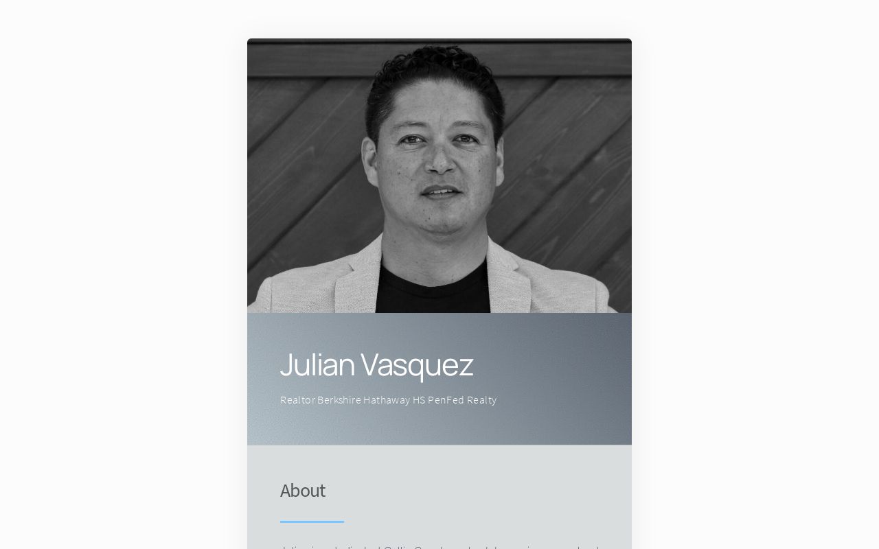 Julian Vasquez Realtor
